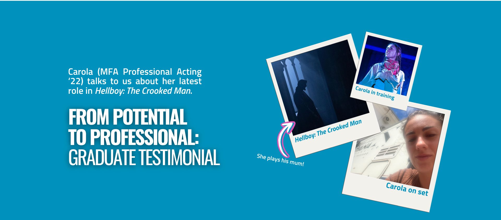 Graduate Testimonial: Carola Colombo - Bristol Old Vic Theatre School